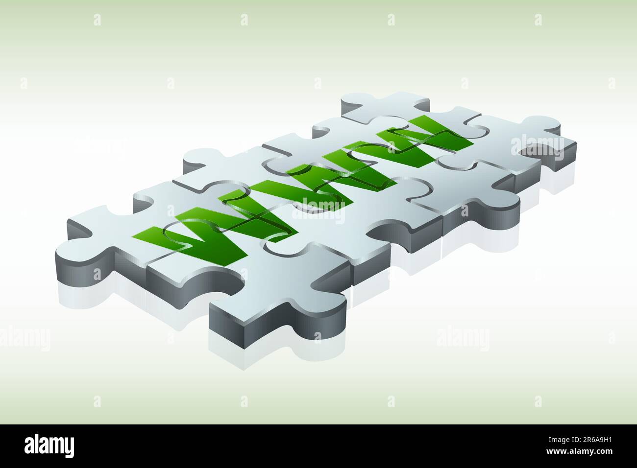 illustration of www text on jigsaw puzzle Stock Vector Image & Art - Alamy
