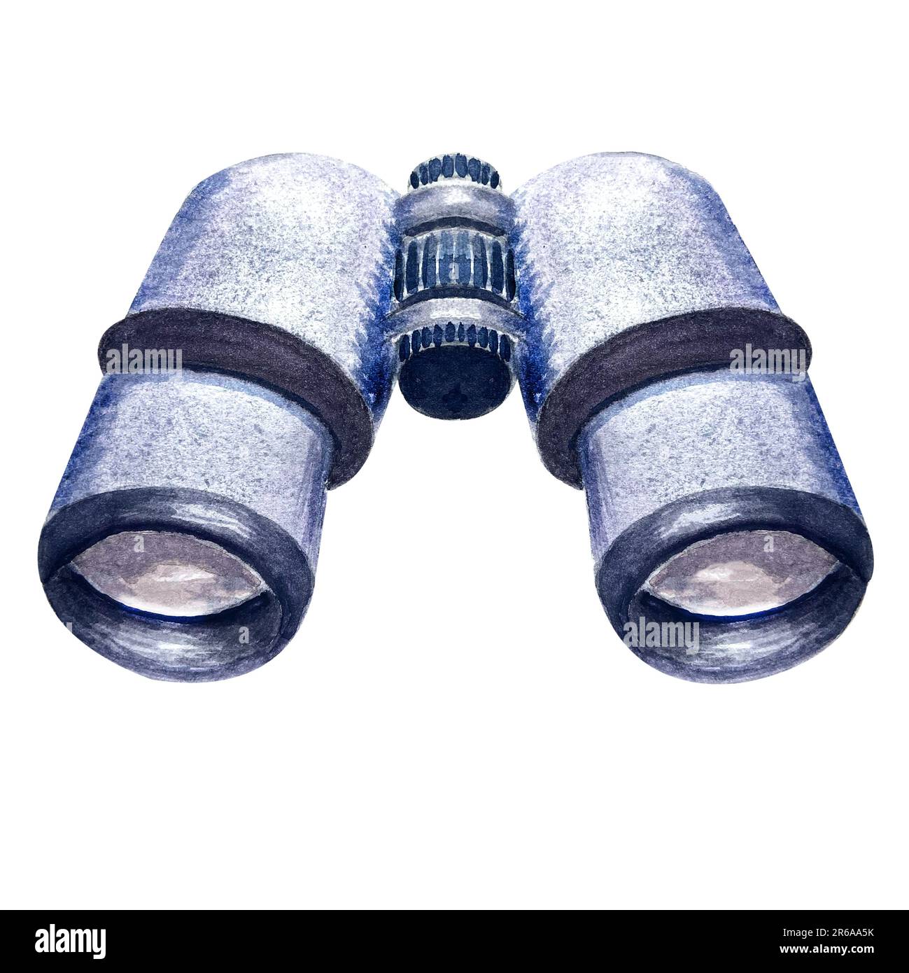 Binoculars Drawing With Color