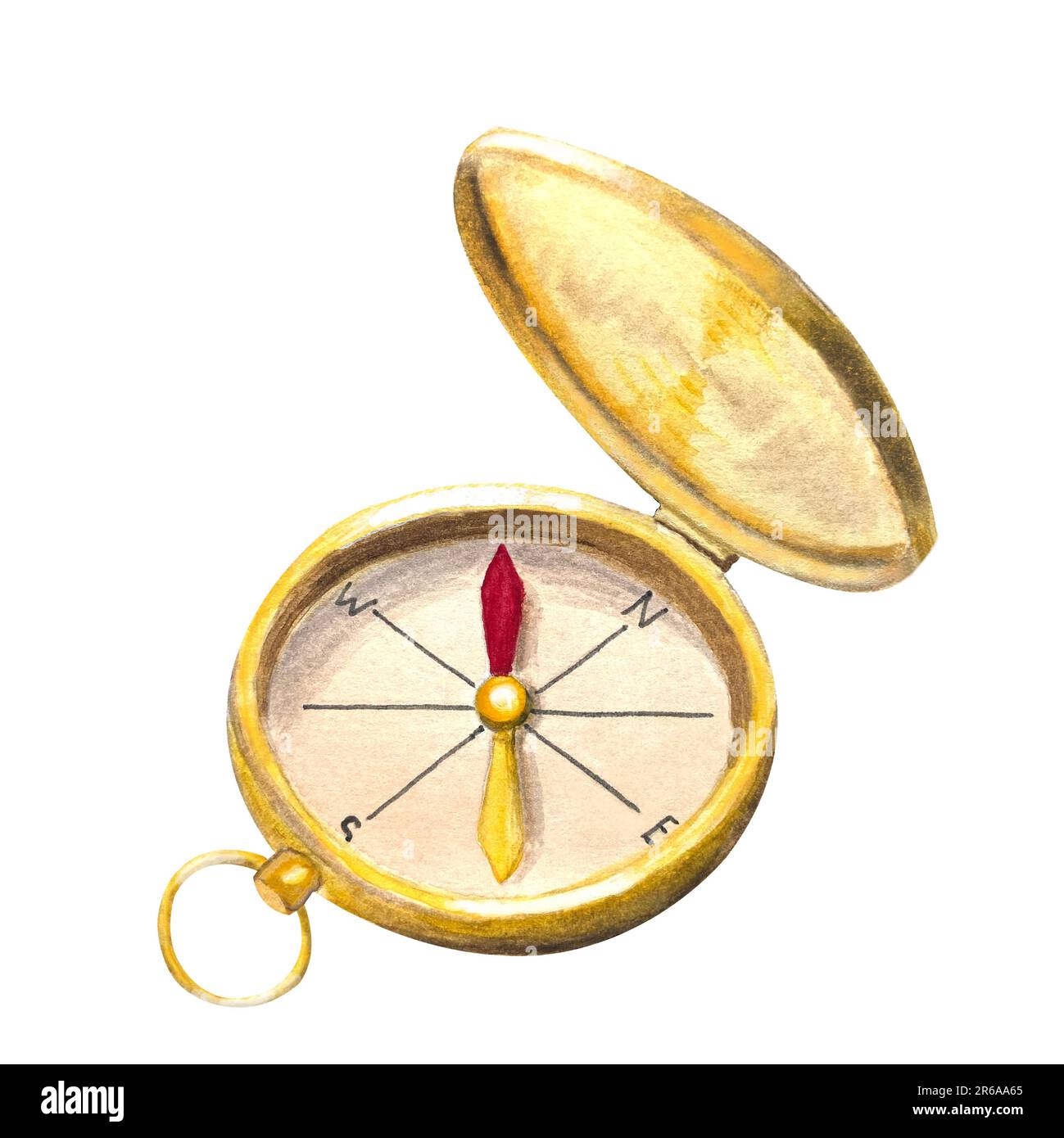 Compass illustration hi-res stock photography and images - Alamy