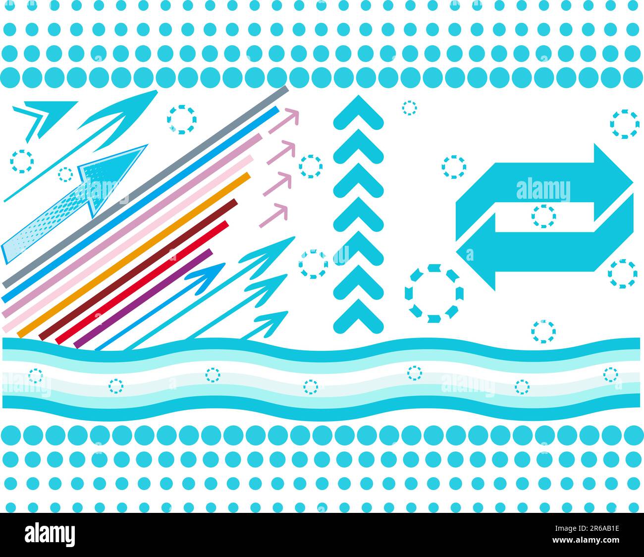 Background with arrows - vector Stock Vector Image & Art - Alamy