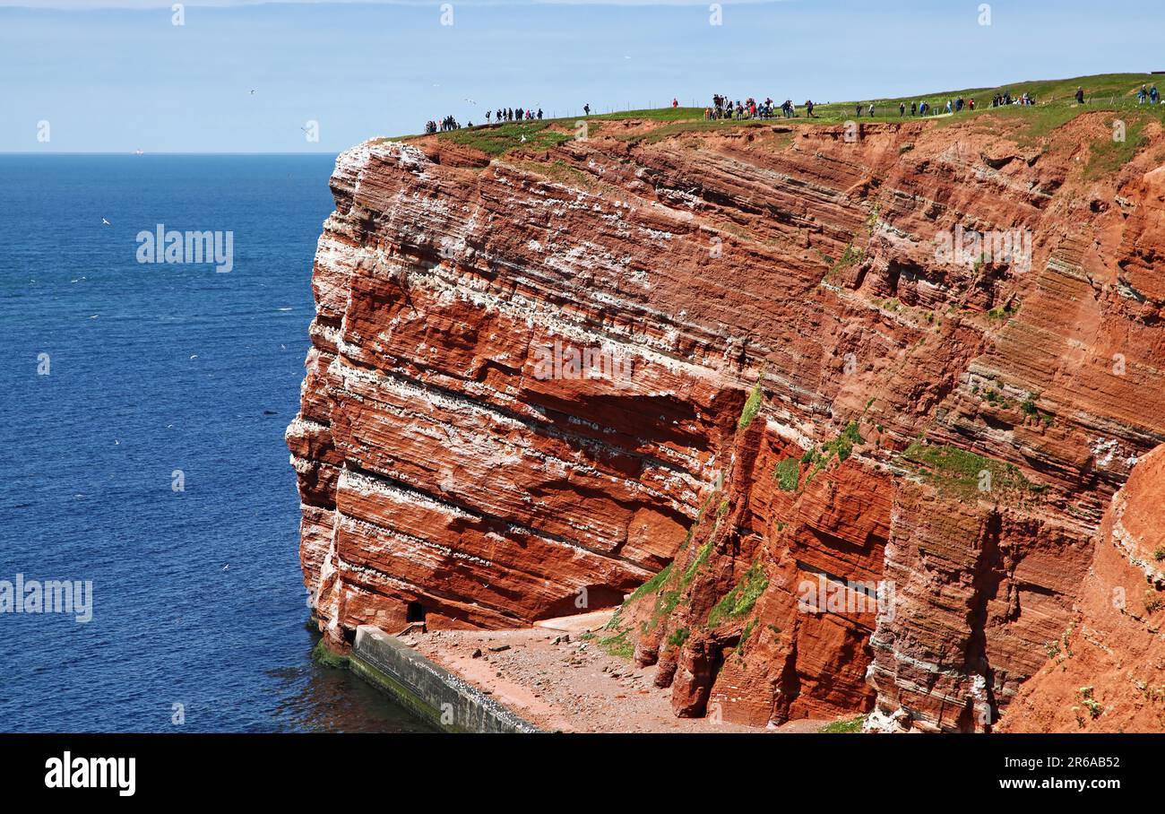 On the island of Heligoland, Germany, on famous Island Heligoland ...