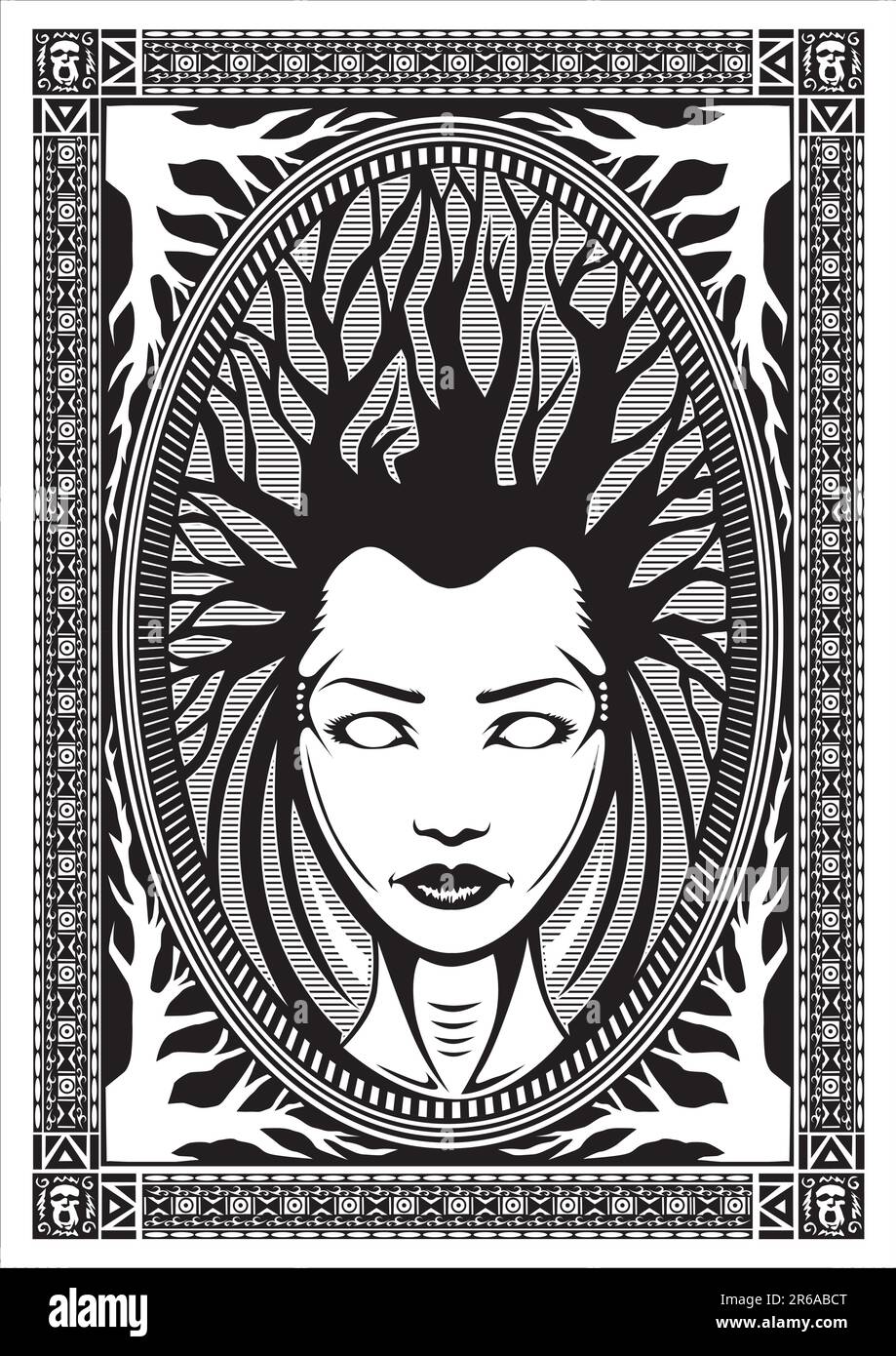 Female cult Stock Vector Images - Alamy