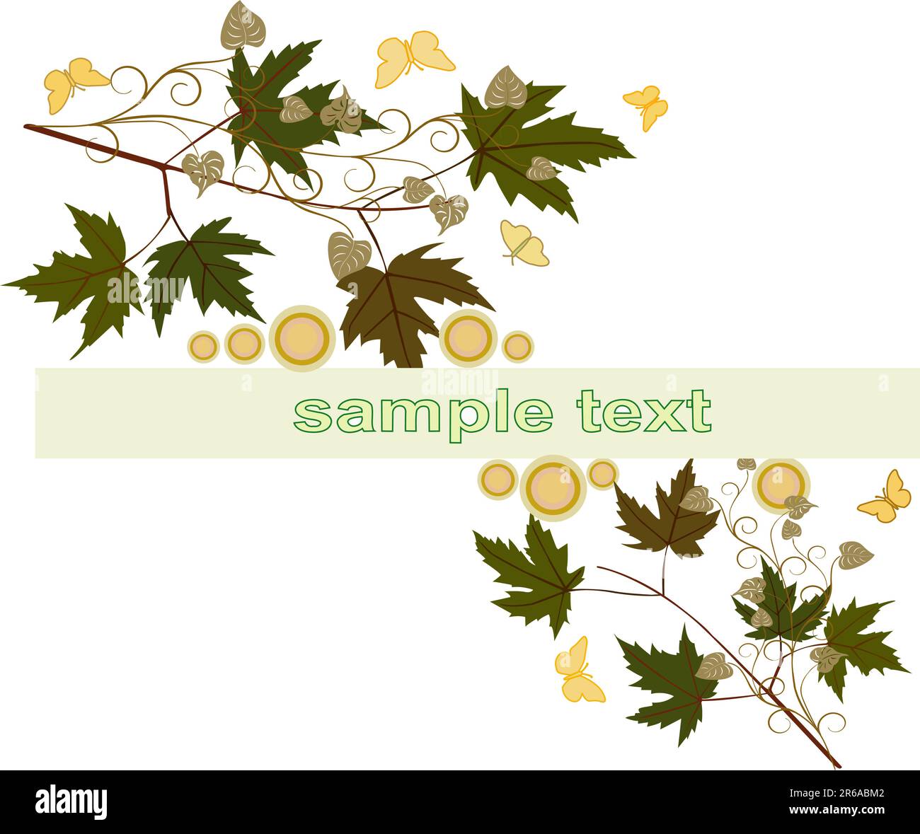 Floral art abstract spring modern vector background illustration Stock ...