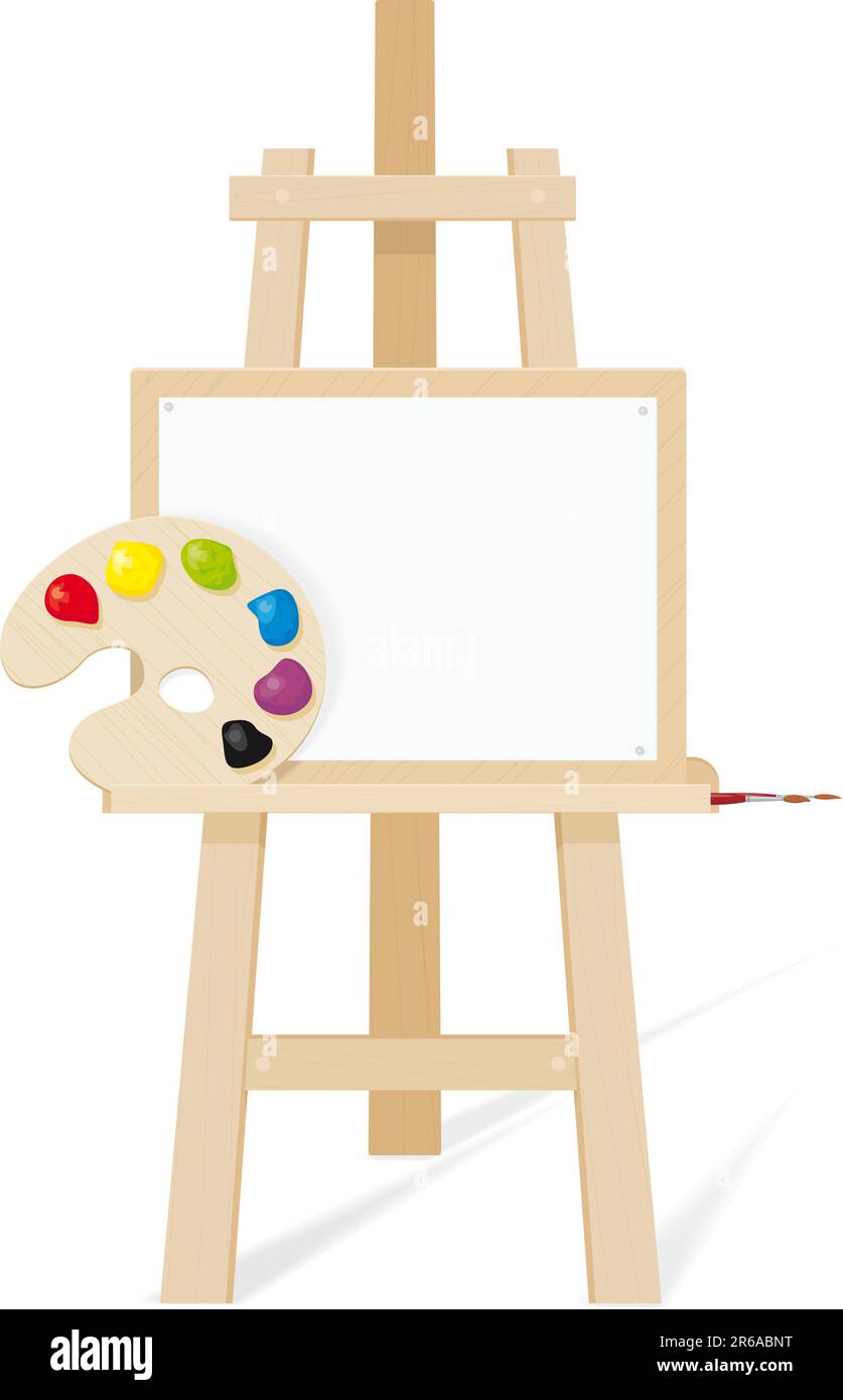Empty artist canvas Stock Vector Images - Alamy