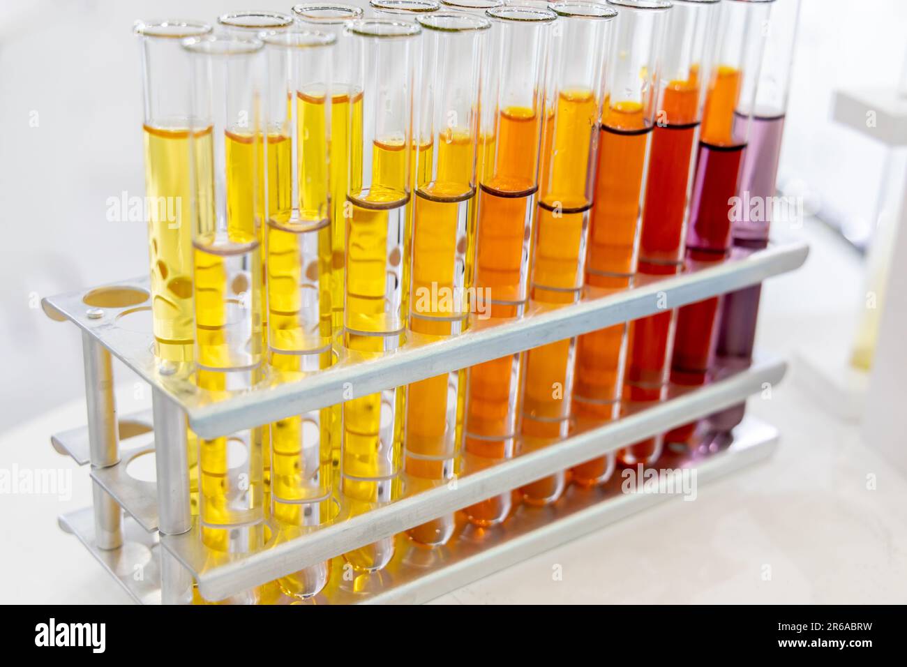 colorful test tubes in a chemical laboratory Stock Photo - Alamy
