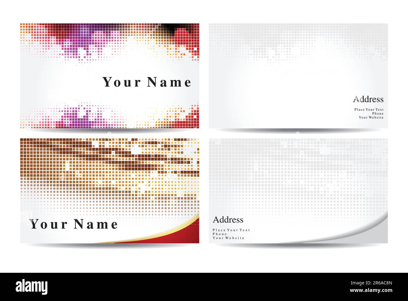 abstract business cards template vector illustration Stock Vector Image ...
