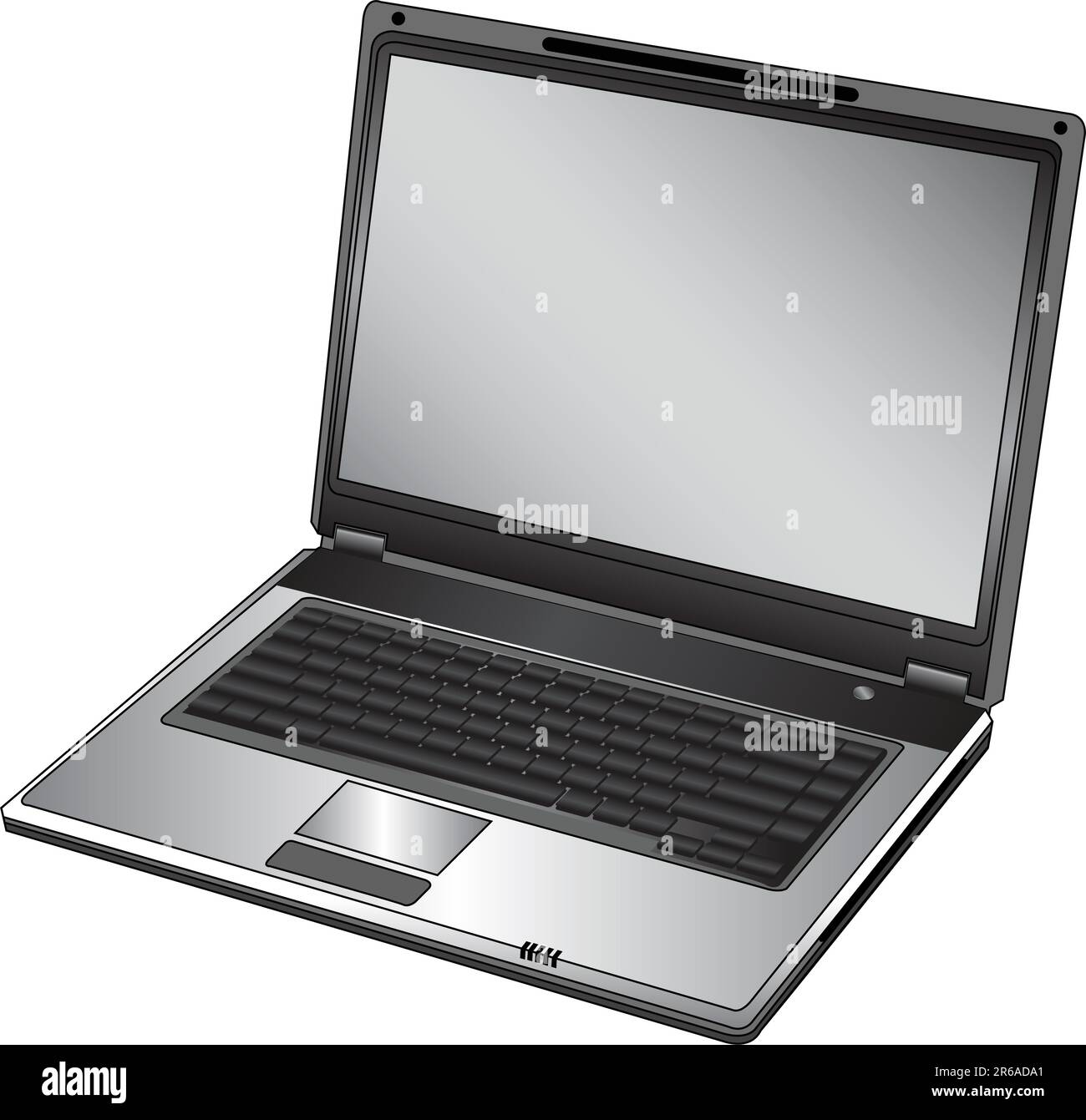 Vector opened laptop Stock Vector Image & Art - Alamy