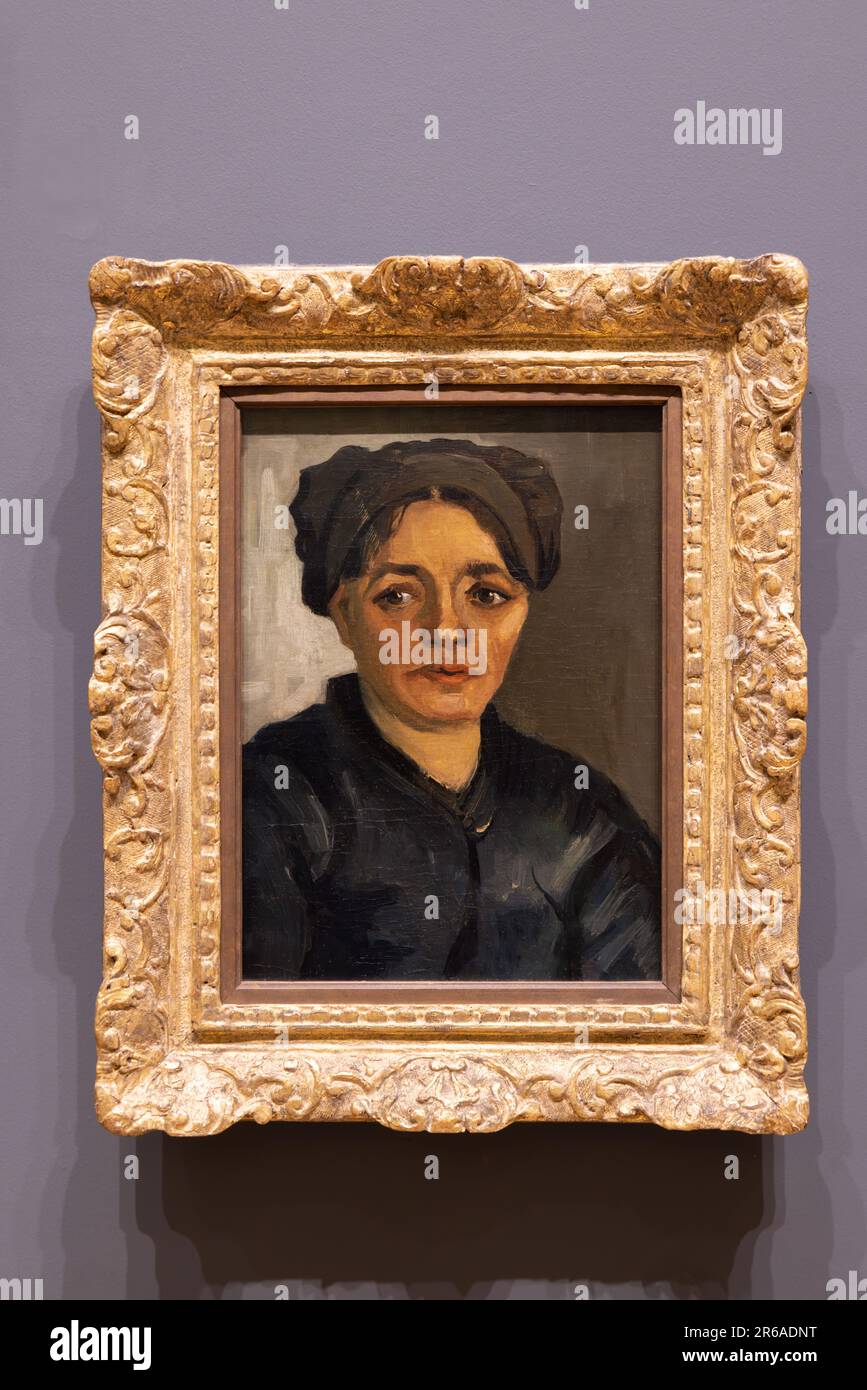 Head of a Peasant Woman by Vincent van Gogh. This picture belongs to a ...