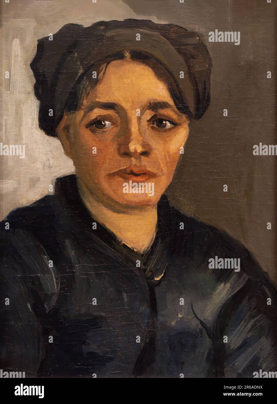 Head of a Peasant Woman by Vincent van Gogh. This picture belongs to a ...