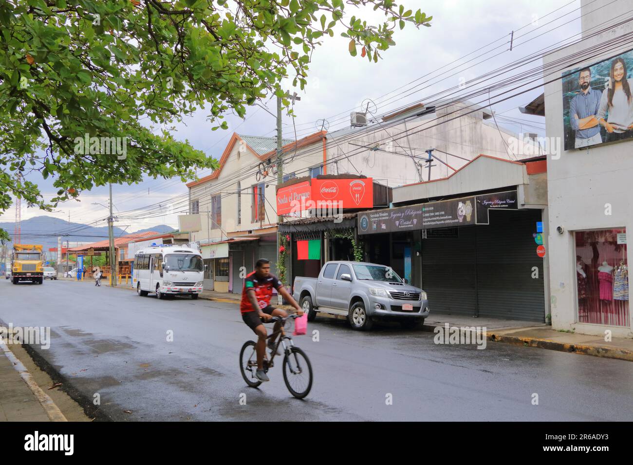 March 12 2023 - Nicoya, Guanacaste in Costa Rica: typical streetlife in ...