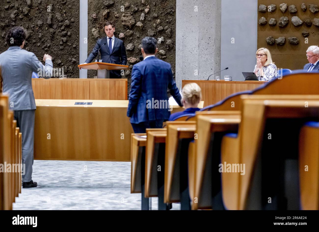 THE HAGUE - Eelco Heinen vvd in the House of Representatives during a ...