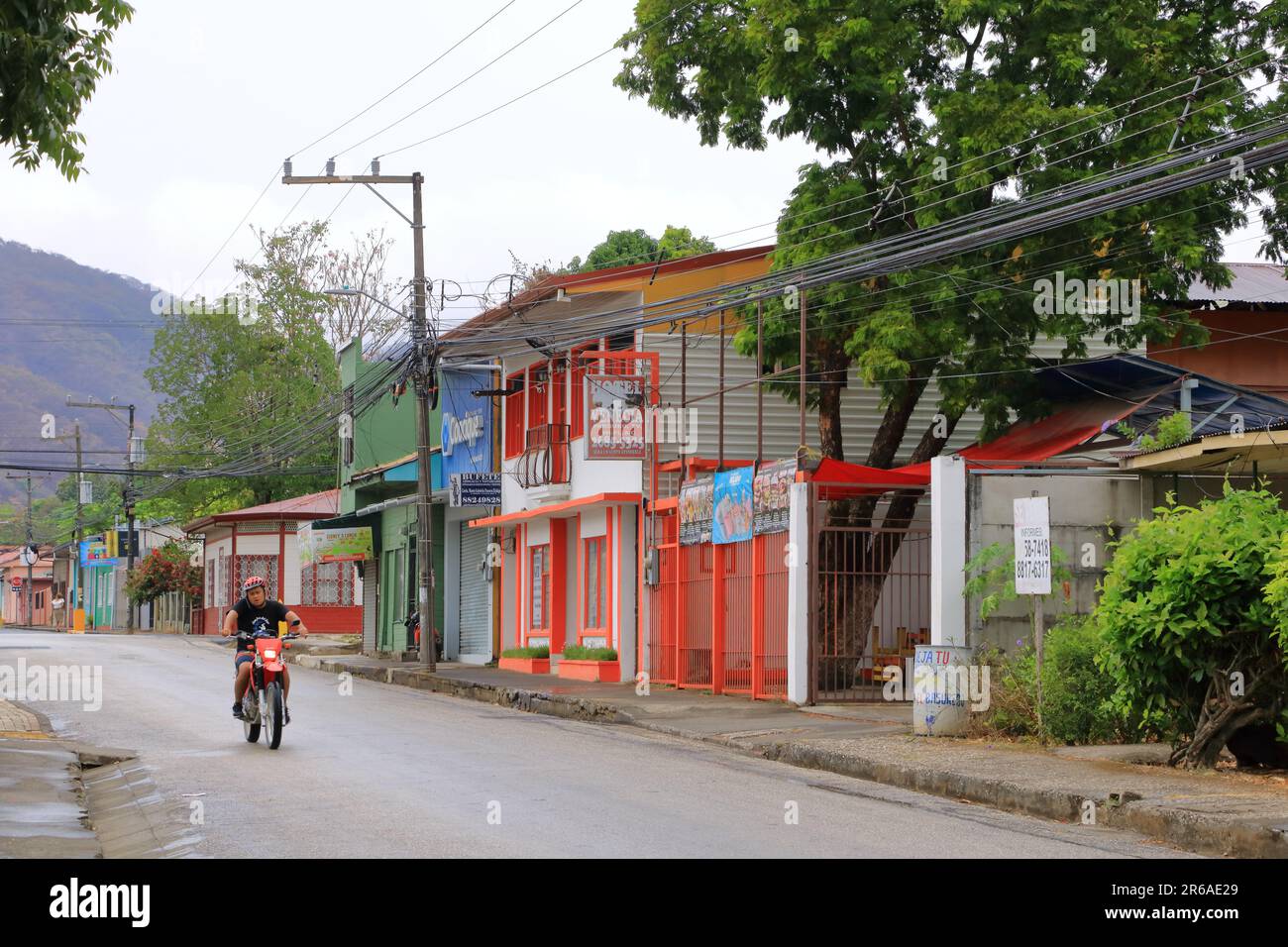 March 12 2023 - Nicoya, Guanacaste in Costa Rica: typical streetlife in ...