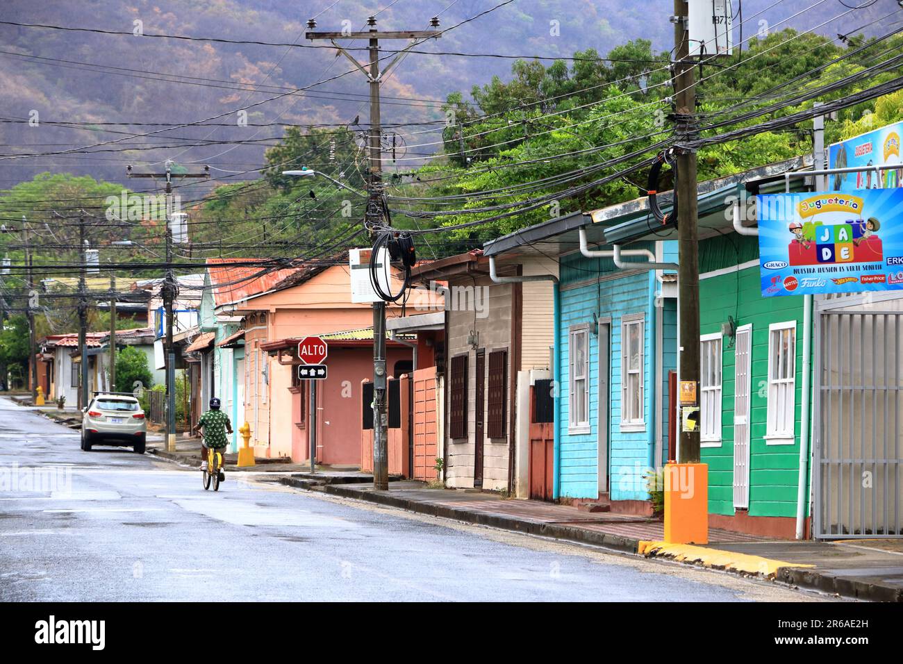 March 12 2023 - Nicoya, Guanacaste in Costa Rica: typical streetlife in ...