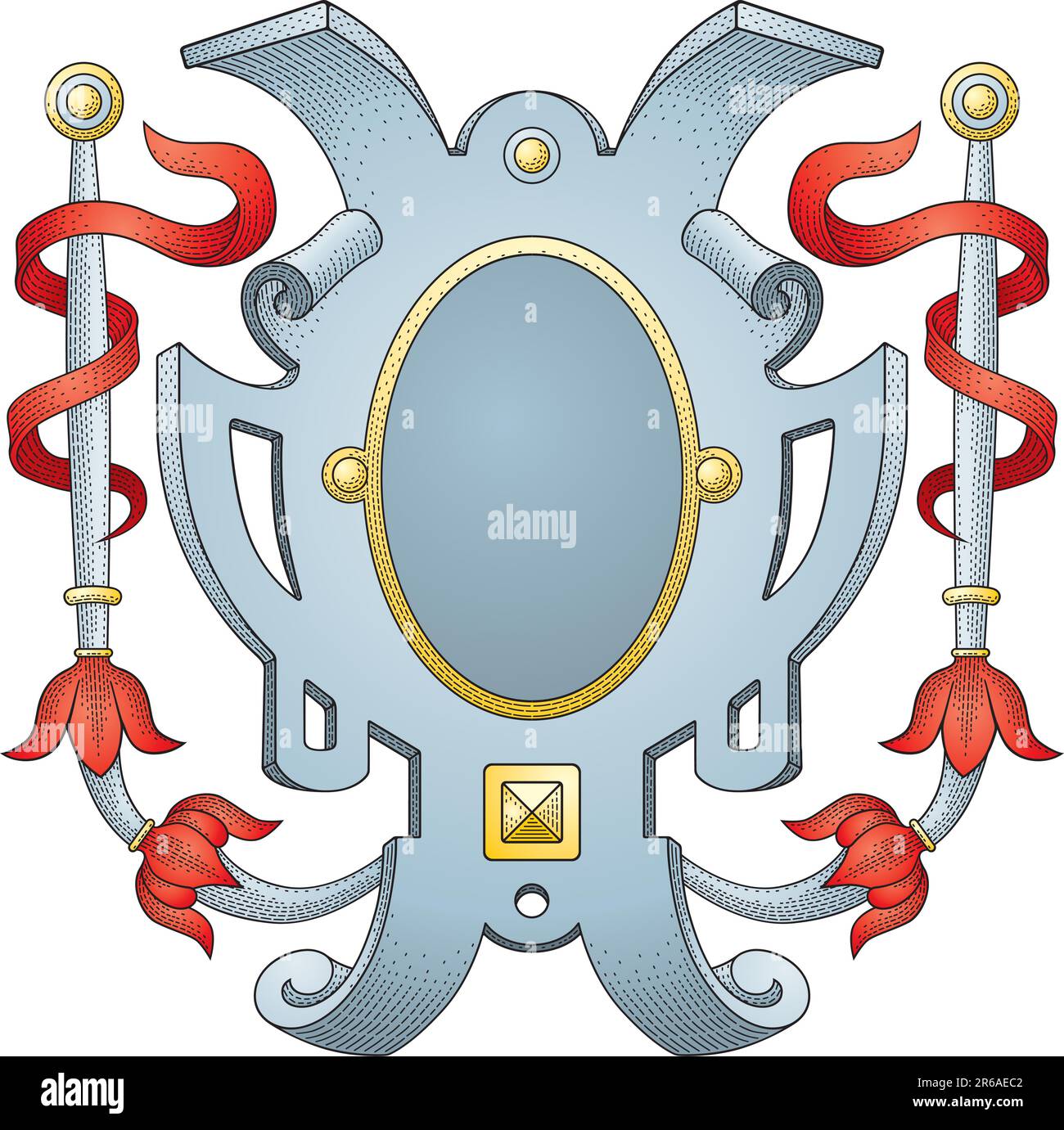 Yellow ribbon frame Cut Out Stock Images & Pictures - Alamy