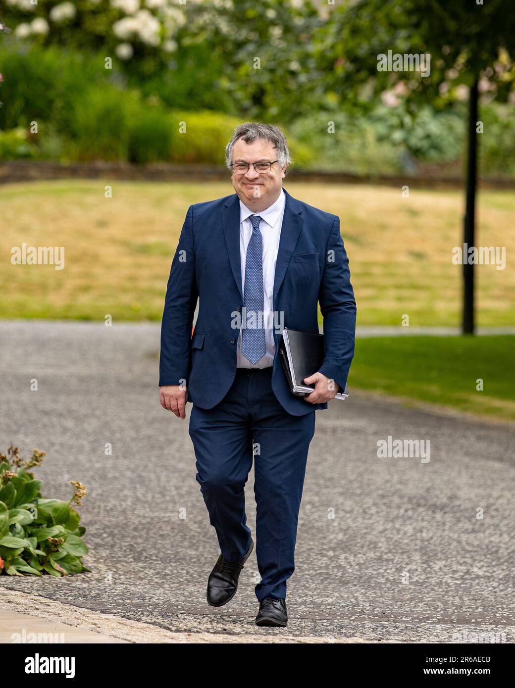 Alliance Party's Stephen Farry arriving at Castle Buildings, Stormont ...