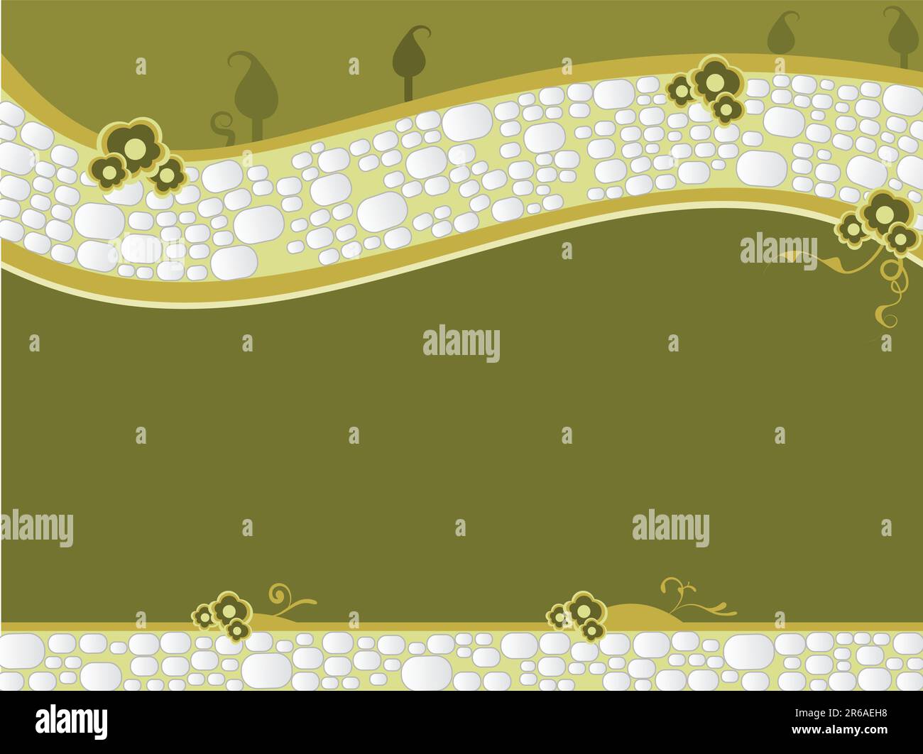 Illustration of natural elements in Landscape scenic Stock Vector Image ...