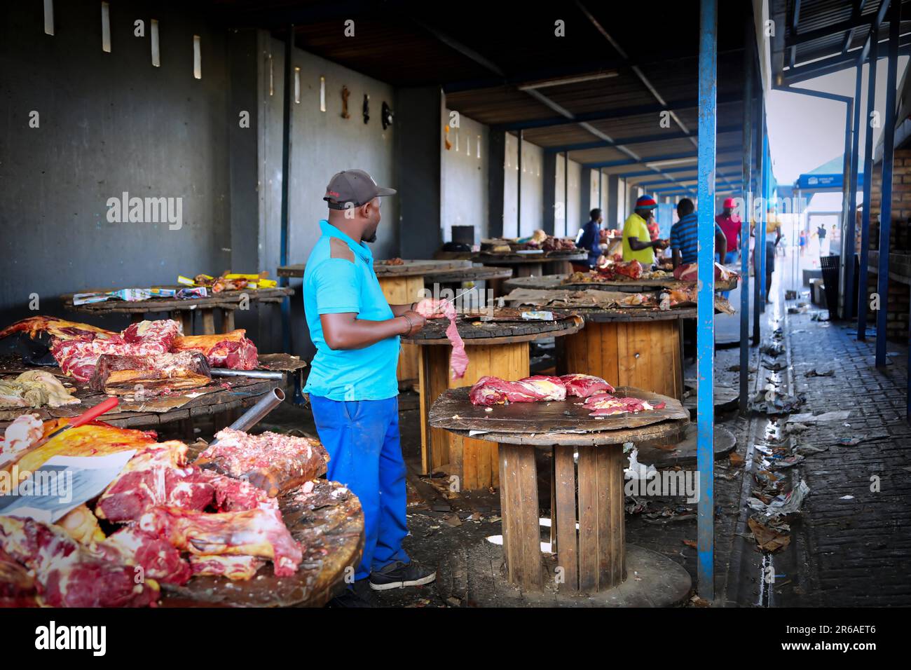 Meat market in Windhoek, Namibia Stock Photo - Alamy