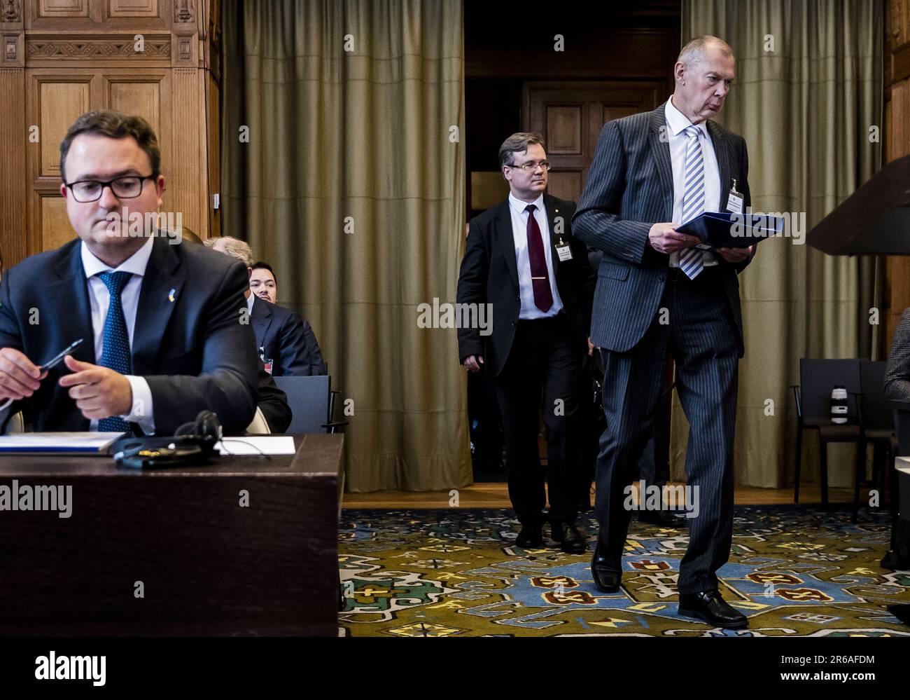 THE HAGUE - 08/06/2023, Anton Korynevych (L, Ambassador-at-Large ...
