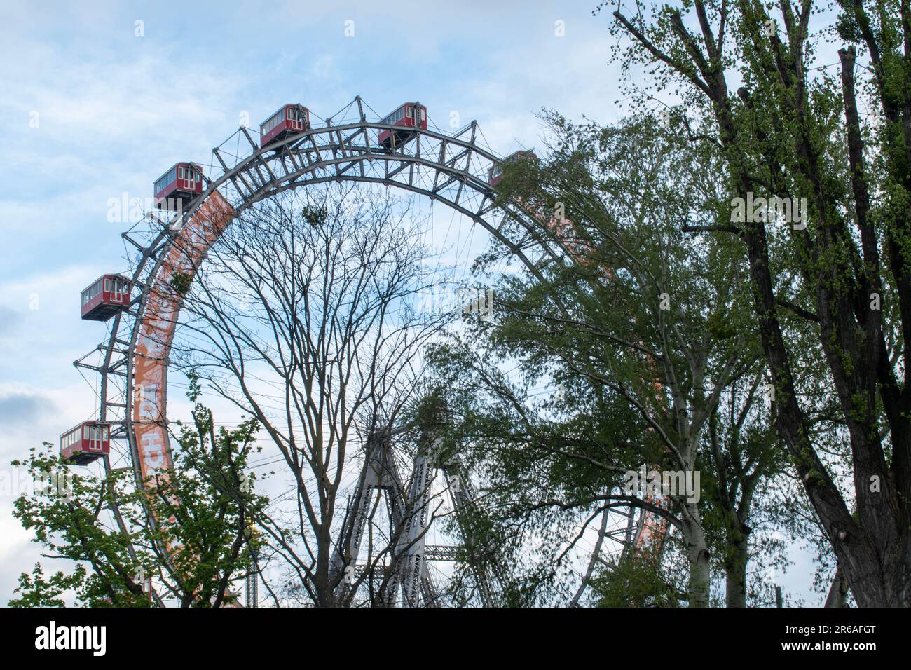 vienna, austria. 25 april 2023 the majestic giant ferris wheel at ...