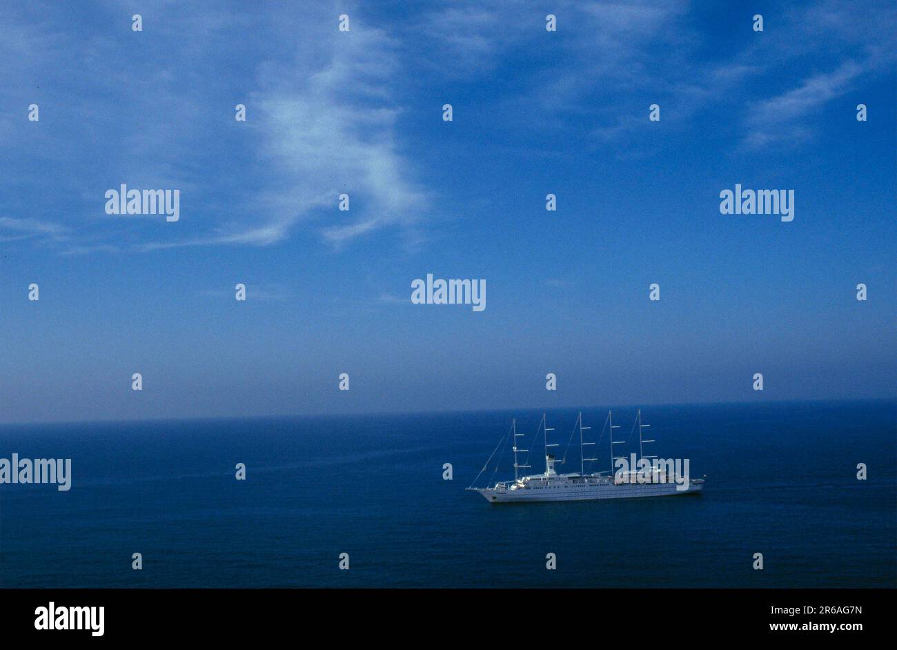 Sailing yacht on the Mediterranean Sea, Provence, South of France ...