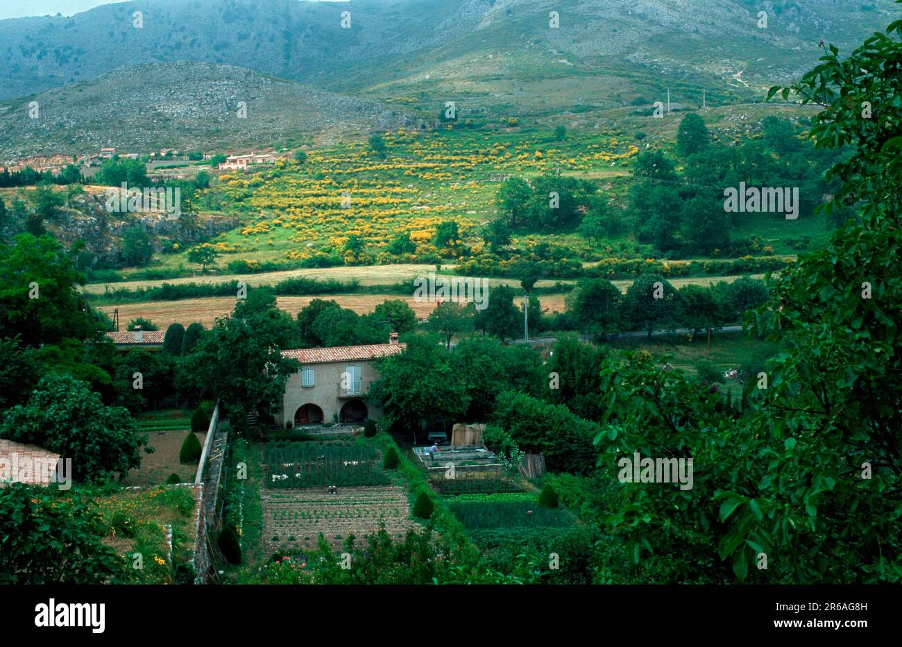 Garden, Gourdon, Provence, Southern France, Provencal Garden, South of ...