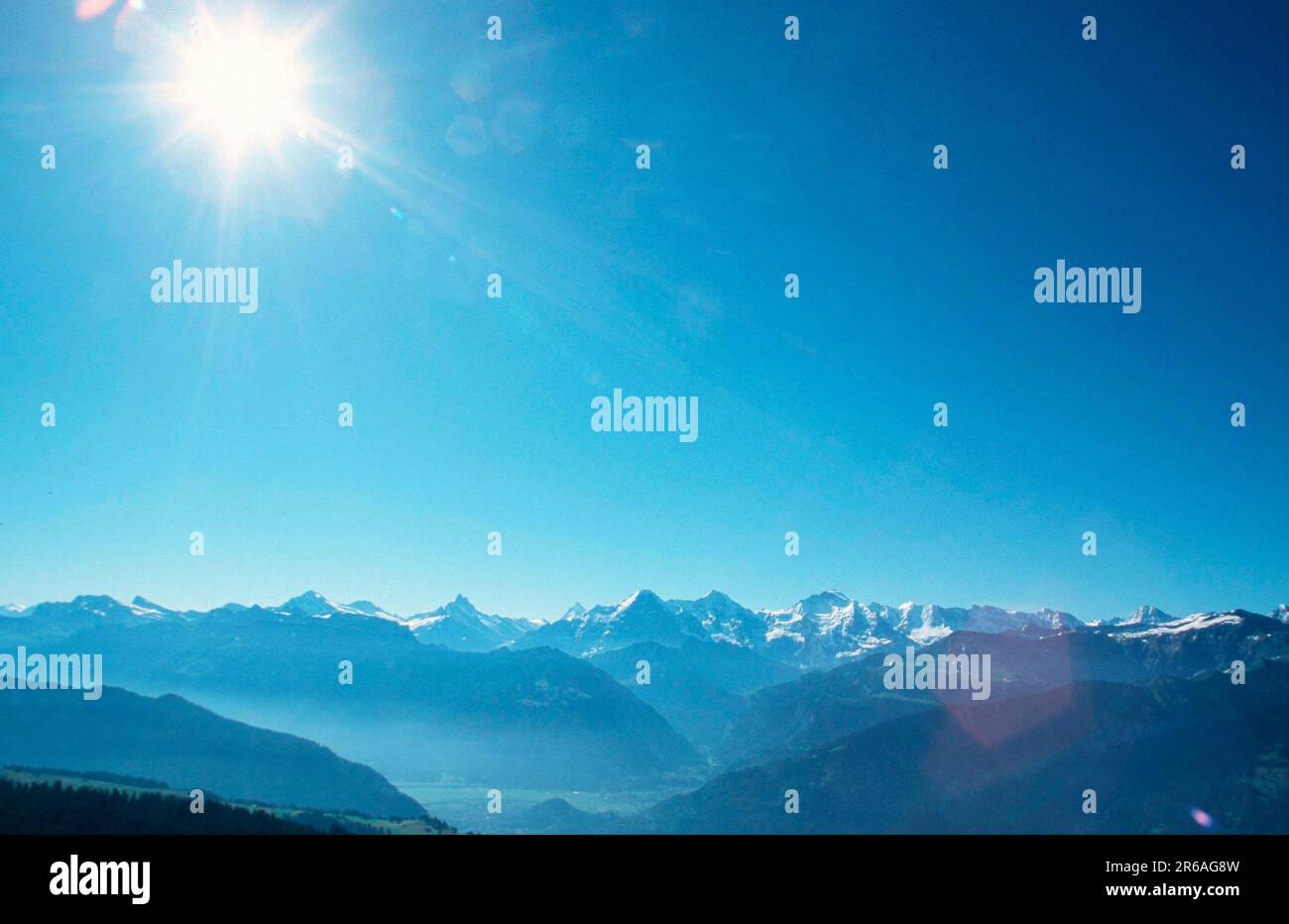 Alps, Bernese Oberland (overview) (Europe) (landscapes) (mountains ...