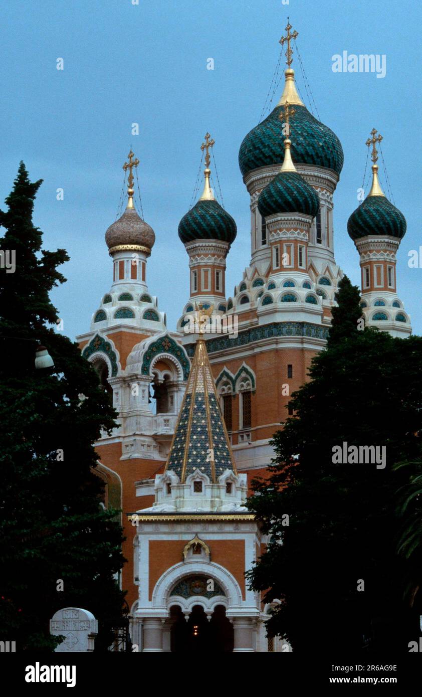 Russian Church, Nice, Cote d'Azur, Provence, South of France, Southern ...