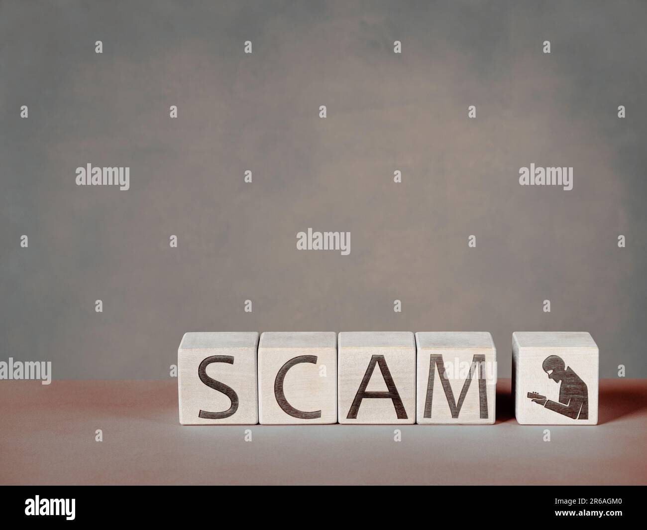SCAM text as a business hazard concept Stock Photo - Alamy