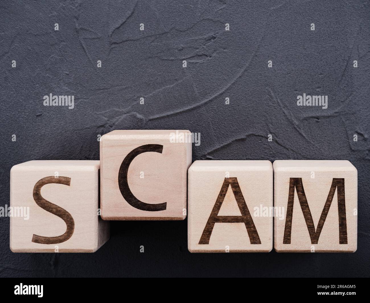 SCAM text as a phishing danger concept Stock Photo - Alamy