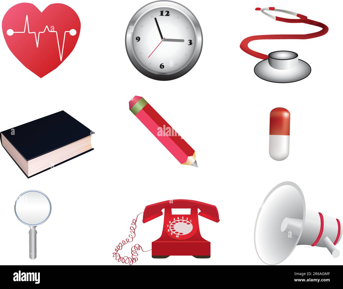 Editable vector medical items Stock Vector Image & Art - Alamy