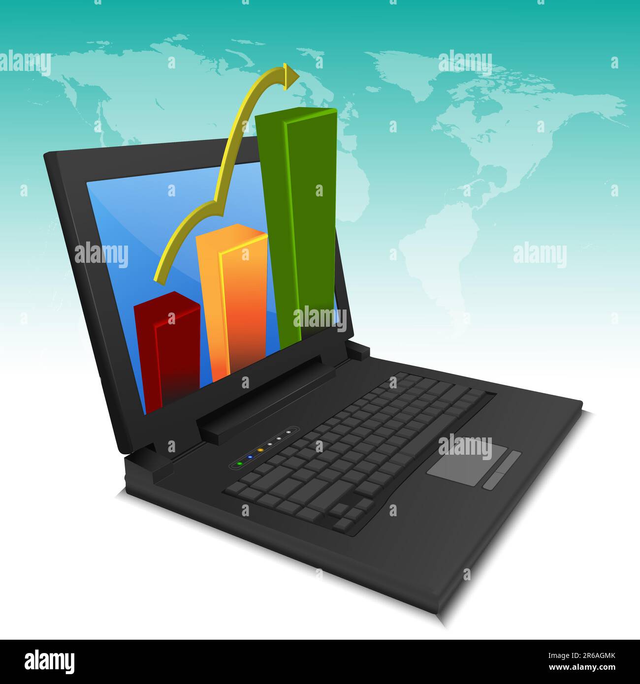 Business graph profit growth electronic Stock Vector Images - Alamy