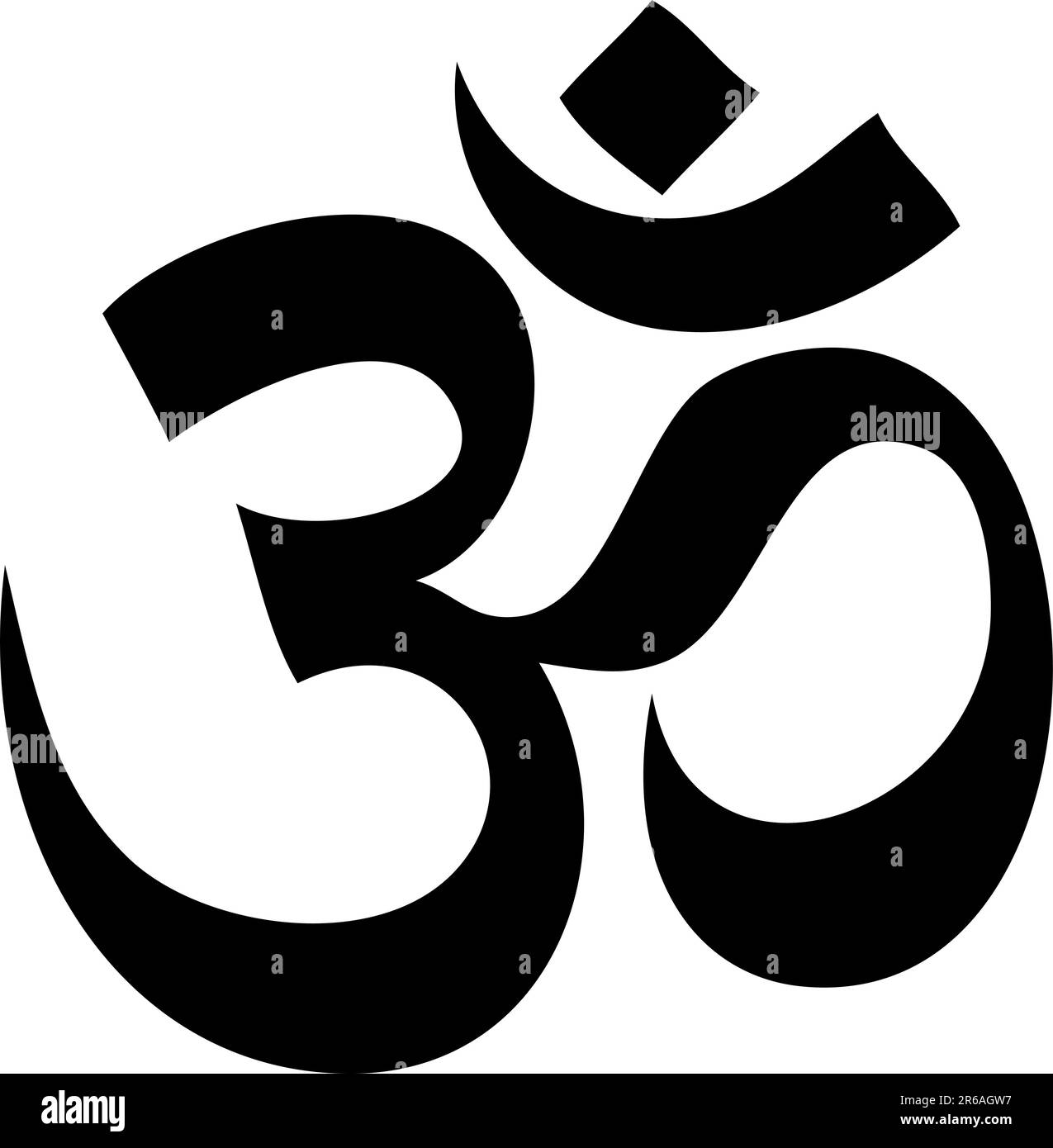 Aum symbol Black and White Stock Photos & Images - Alamy