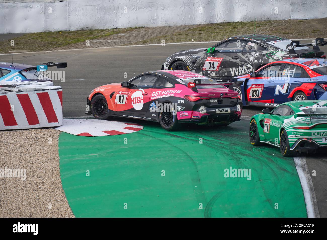 Start of the 24-hour race at the Nuerburgring race track Nuerburg ...