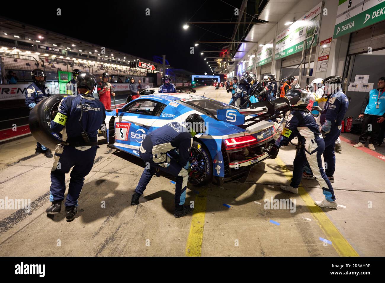 The Audi R8 LMS of Team Audi Sport Team Scherer PHX with Kolb, Vincent ...
