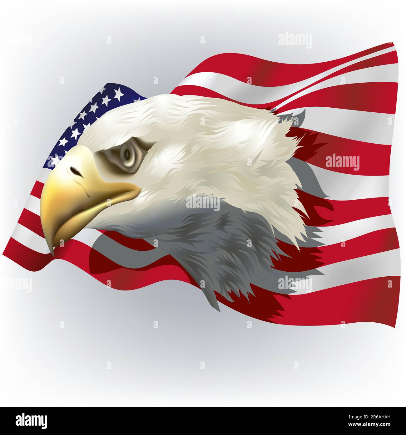 US Patriotic theme - High detailed vector illustration - bald eagle and ...