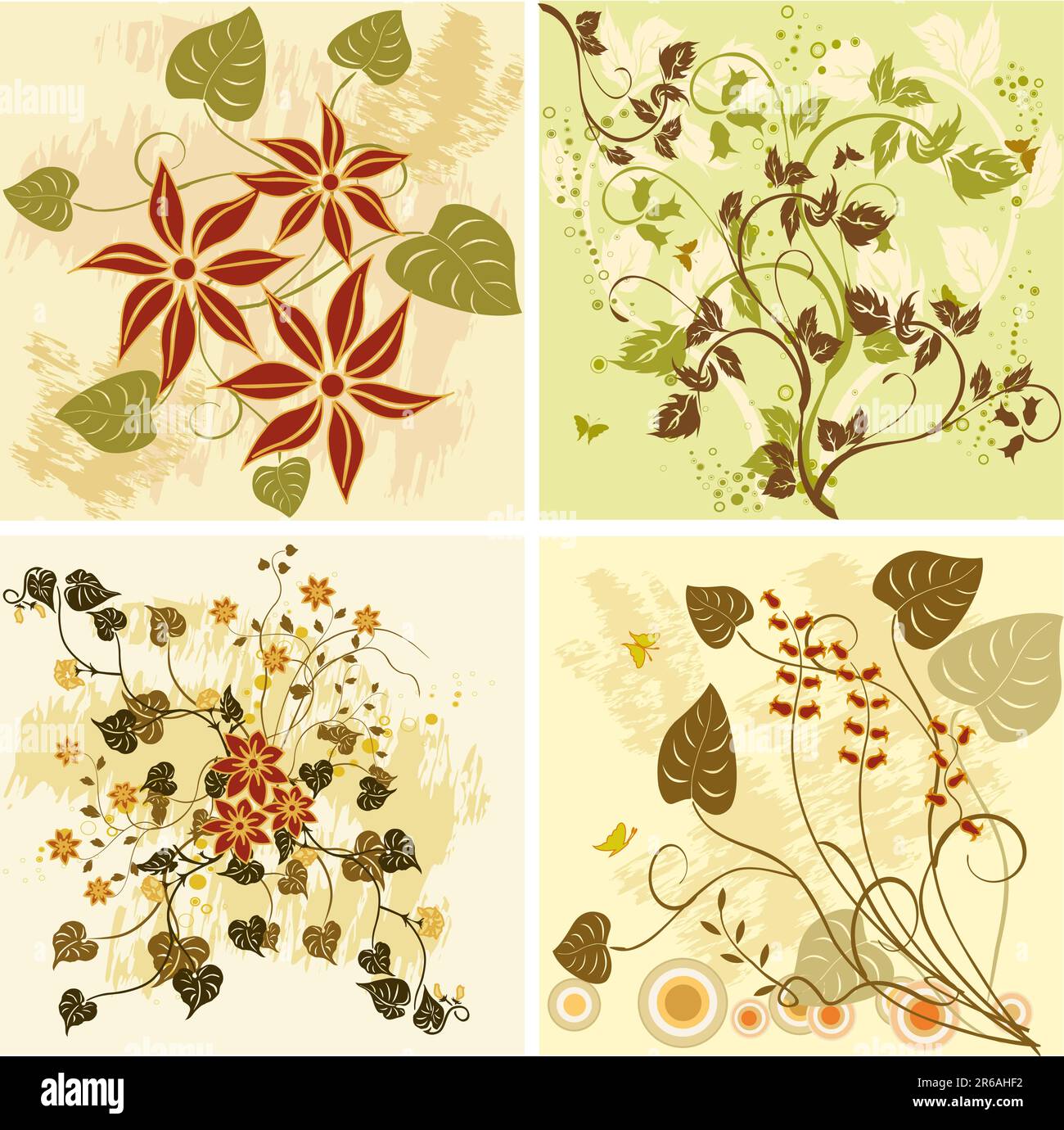 Floral Backgrounds - vector Stock Vector Image & Art - Alamy