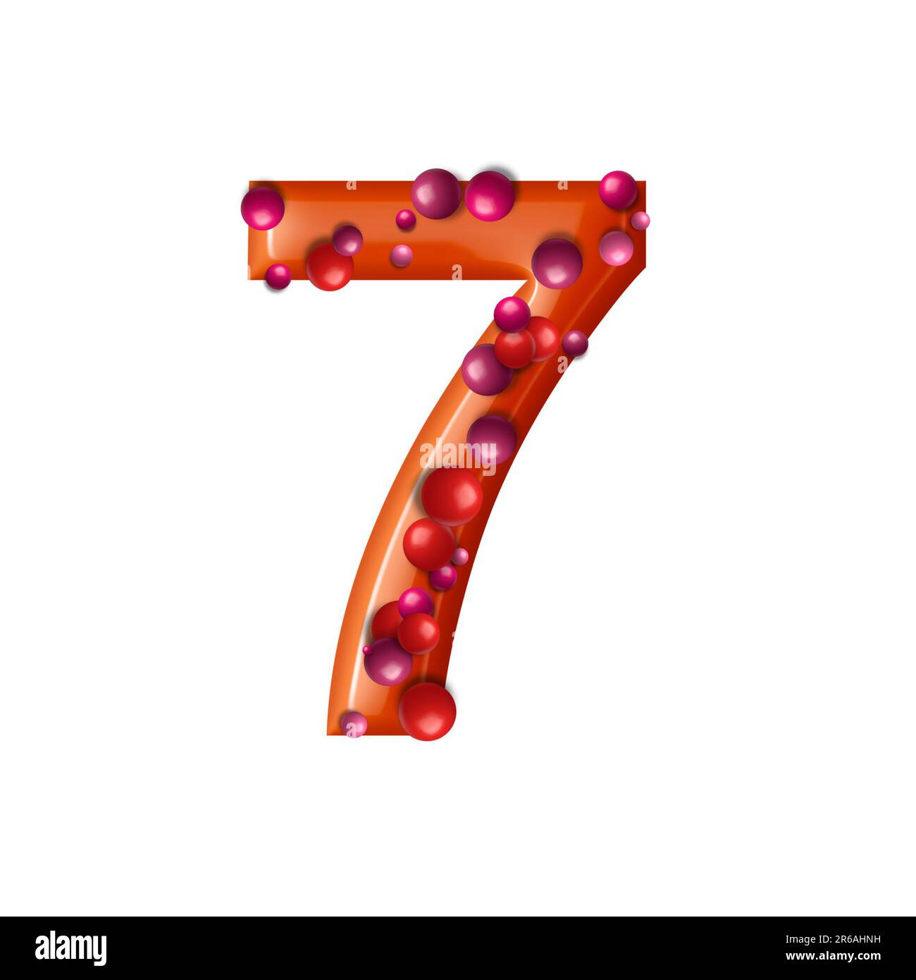3d alphabet, set of orange numbers with juice's drops, white background ...