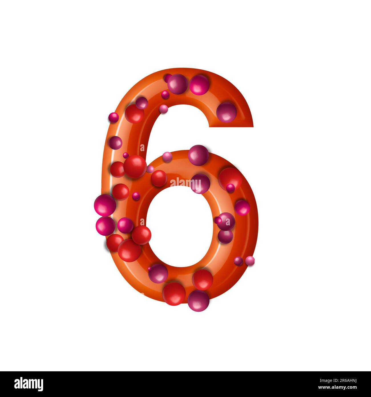 3d alphabet, set of orange numbers with juice's drops, white background ...