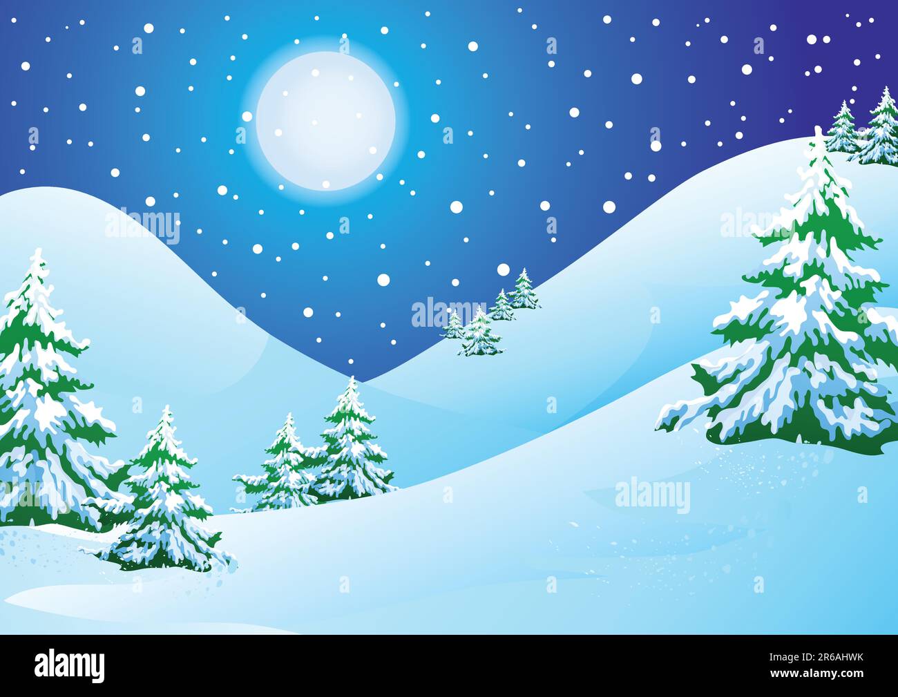 Hills of pines Stock Vector Images - Alamy