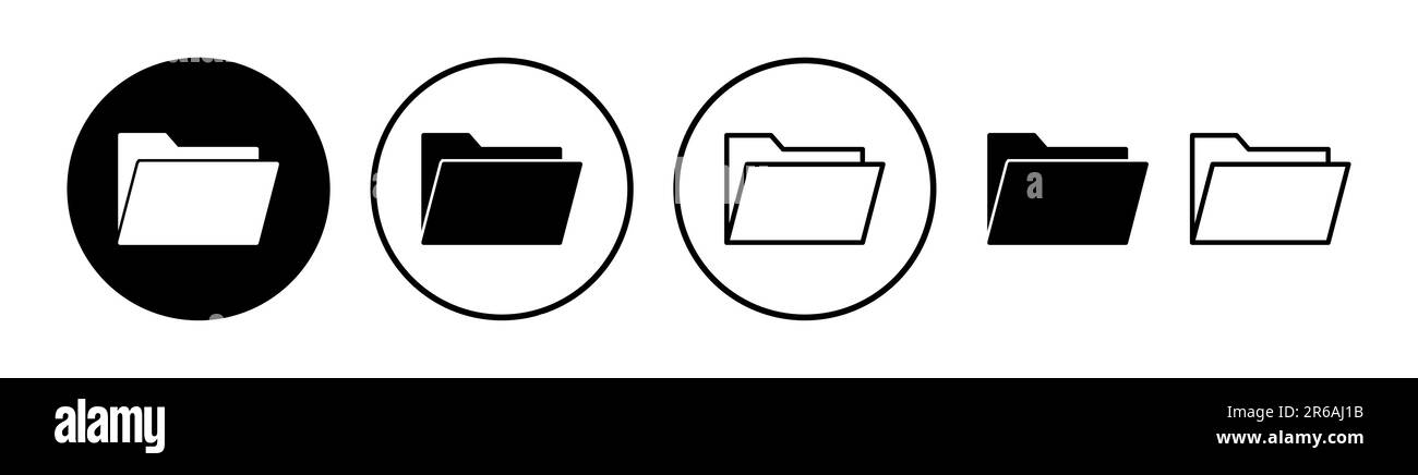 Folder icon vector. document folder icon Stock Vector Image & Art - Alamy