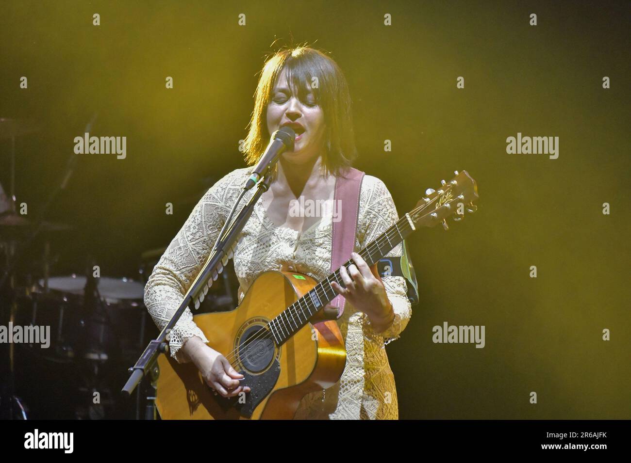 Carmen Consoli performs during the live concert of Womad Roma Preview ...