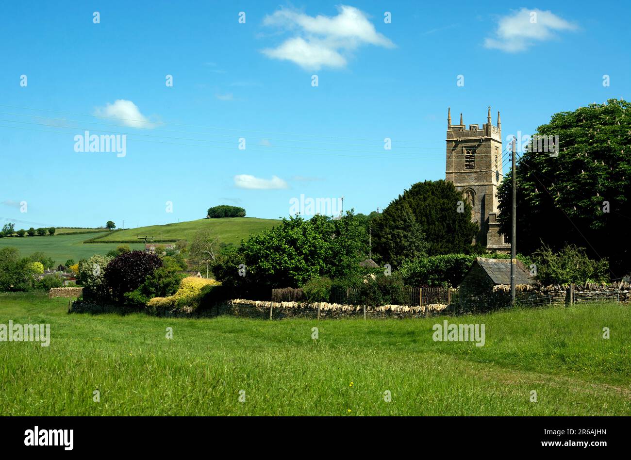 A view including St. Peter and St. Paul Church, Long Compton ...