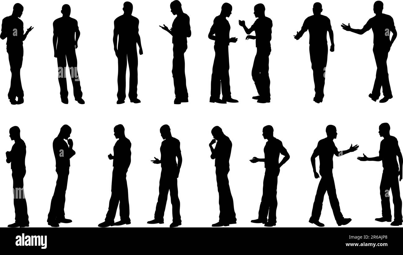 Business man work vector Black and White Stock Photos & Images - Alamy