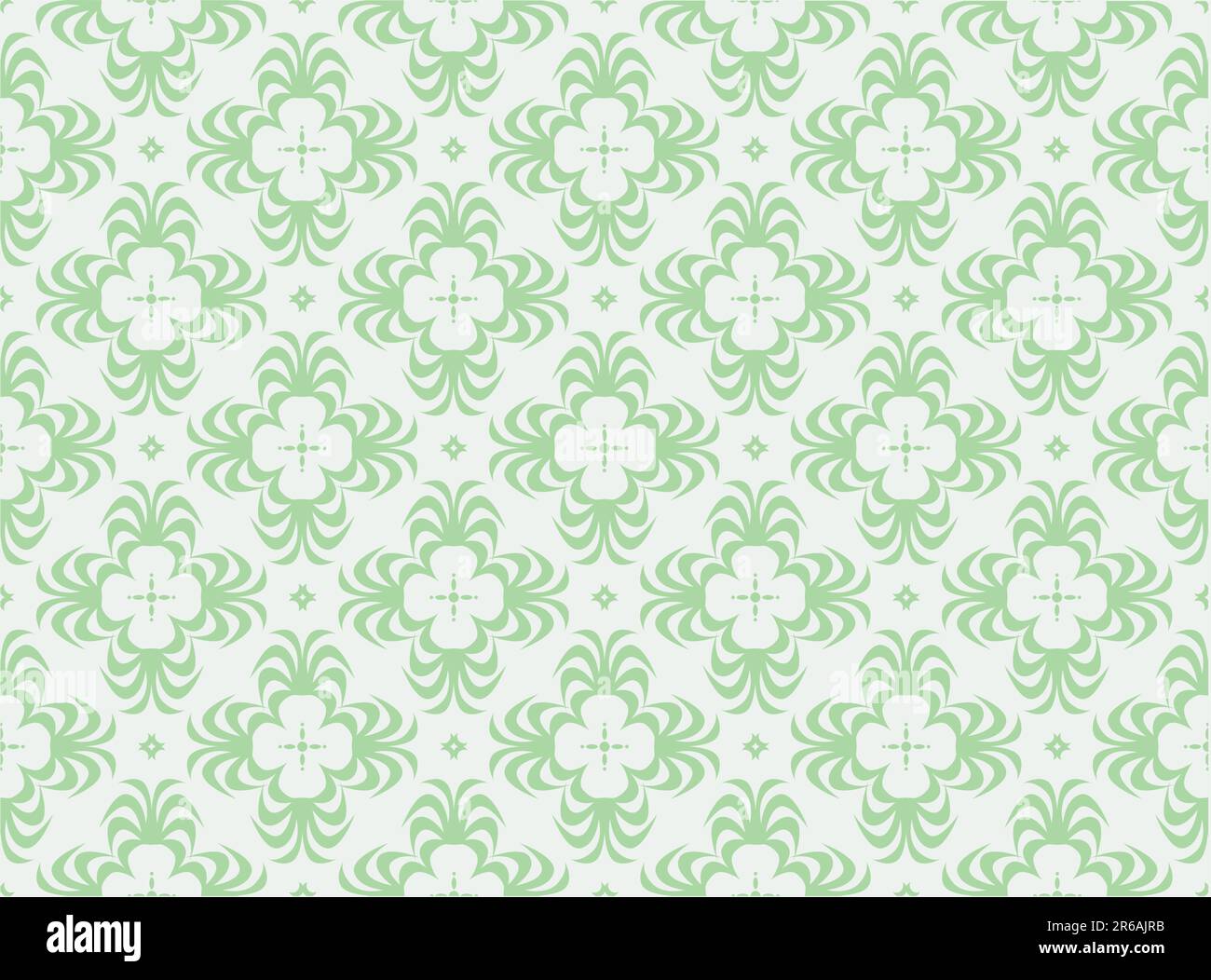 Vector retro green wallpaper with repeating pattern Stock Vector Image ...