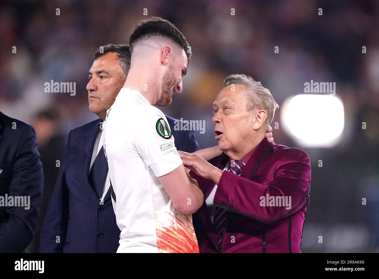 File photo dated 07-06-2023 of West Ham United's Declan Rice (left ...