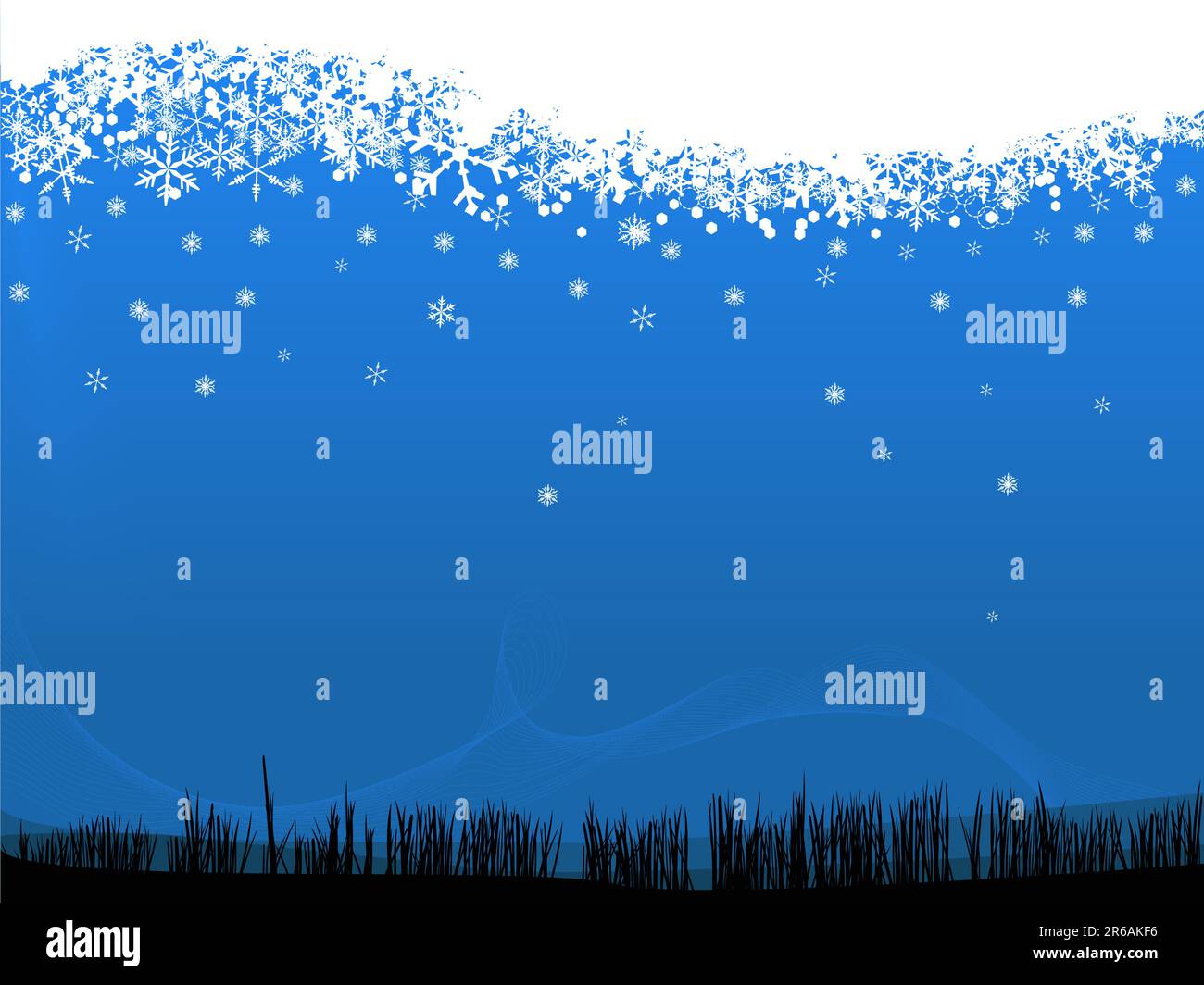 Grass ground frost Stock Vector Images - Alamy