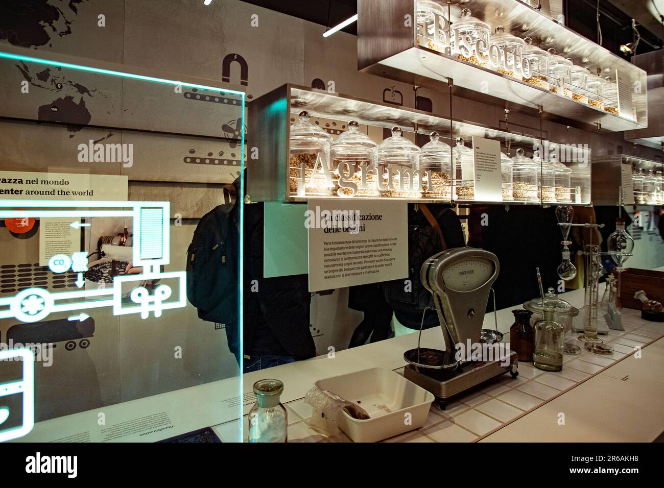 Italy Piedmont Turin Lavazza Museum - classification of origins Stock ...