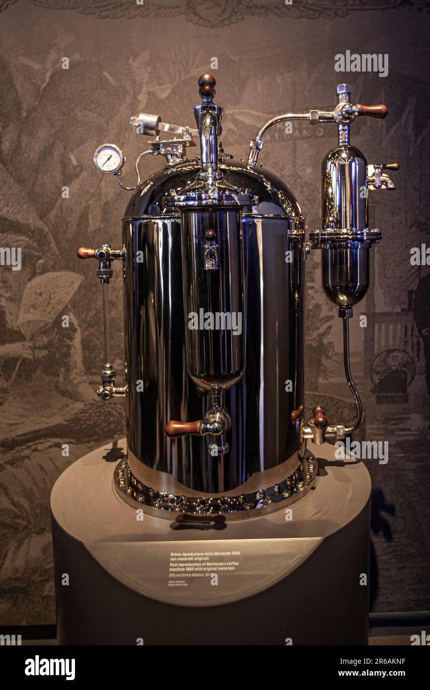 Italy Piedmont Turin Lavazza Museum - First reproduction of the ...