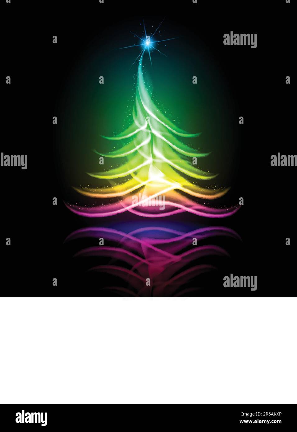 Abstract vector glowing background. Color Christmas tree Stock Vector ...