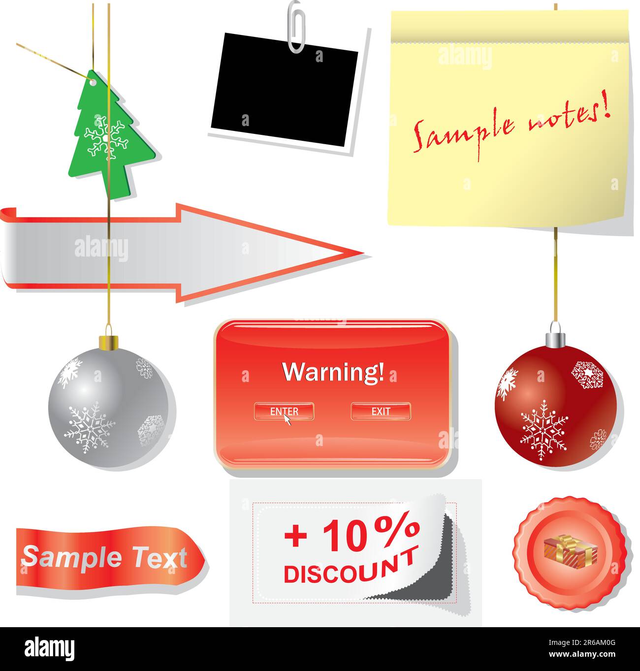 Advertising stickers Stock Vector Images - Alamy